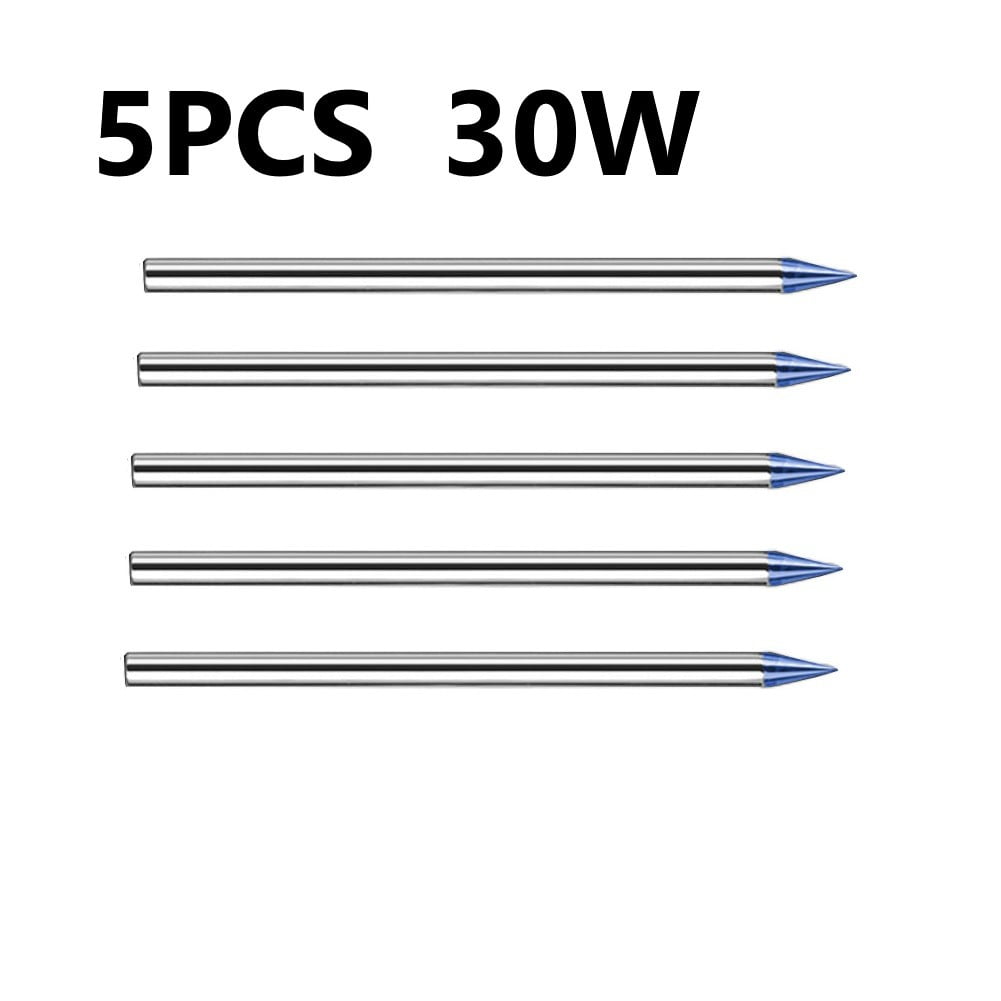 5PCS 30-150W Blue Pointed Welding Tips External Heat Soldering Iron ...