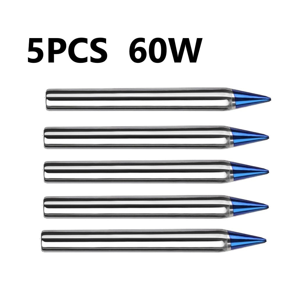 5PCS 30-150W Blue Pointed Welding Tips External Heat Soldering Iron ...