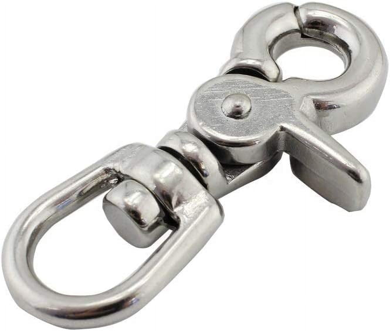 5PCS 316 Stainless Steel Swivel Spring Eye Snap Trigger Clip Hook 65mm ...