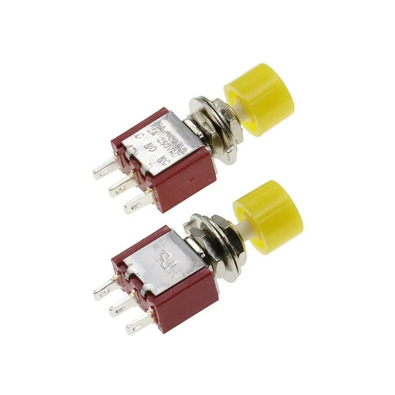 5PCS 3Pin C-NO-NC 6MM Mini Momentary Automatic return Push Button ...