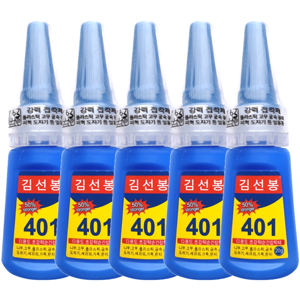 5PCS 401 Glue Instant Fast Adhesive 20g Bottle Stronger Super Glue ...