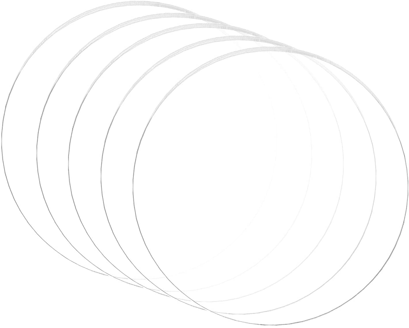 5PCS 5 Inch Clear Acrylic Sheet Round Circle Dis Acrylic Sheet for ...