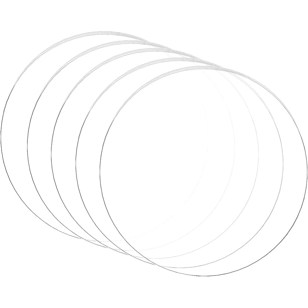 5PCS 5 Inch Clear Acrylic Sheet Round Circle Dis Acrylic Sheet for ...