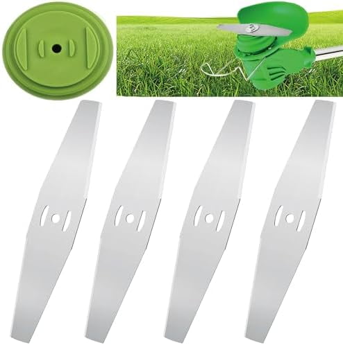 5PCS 6" Grass Cutter Replacement Blades,Battery Operated Weedeater ...