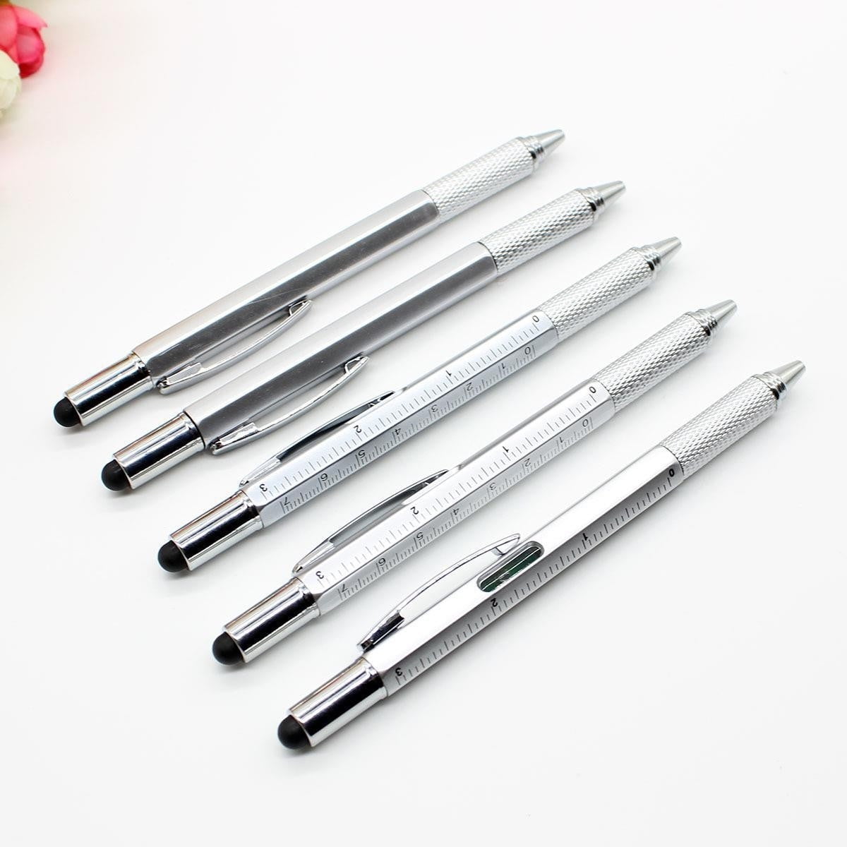 5PCS 6 In 1 Multi-Functional Stylus Pen With Clip Smooth Writing For ...