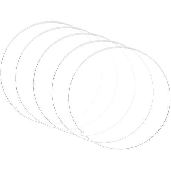 5PCS 6 Inch Clear Acrylic Sheet Round Circle Dis Acrylic Sheet for ...