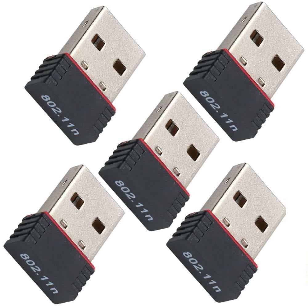 5PCS 802.11n USB WIFI Dongle Mini Wireless LAN Network Adapter RTL8188 ...