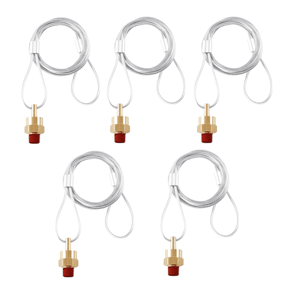 5PCS Air Tank Drain Valve Plug Connector with 60inch Cable, Air ...