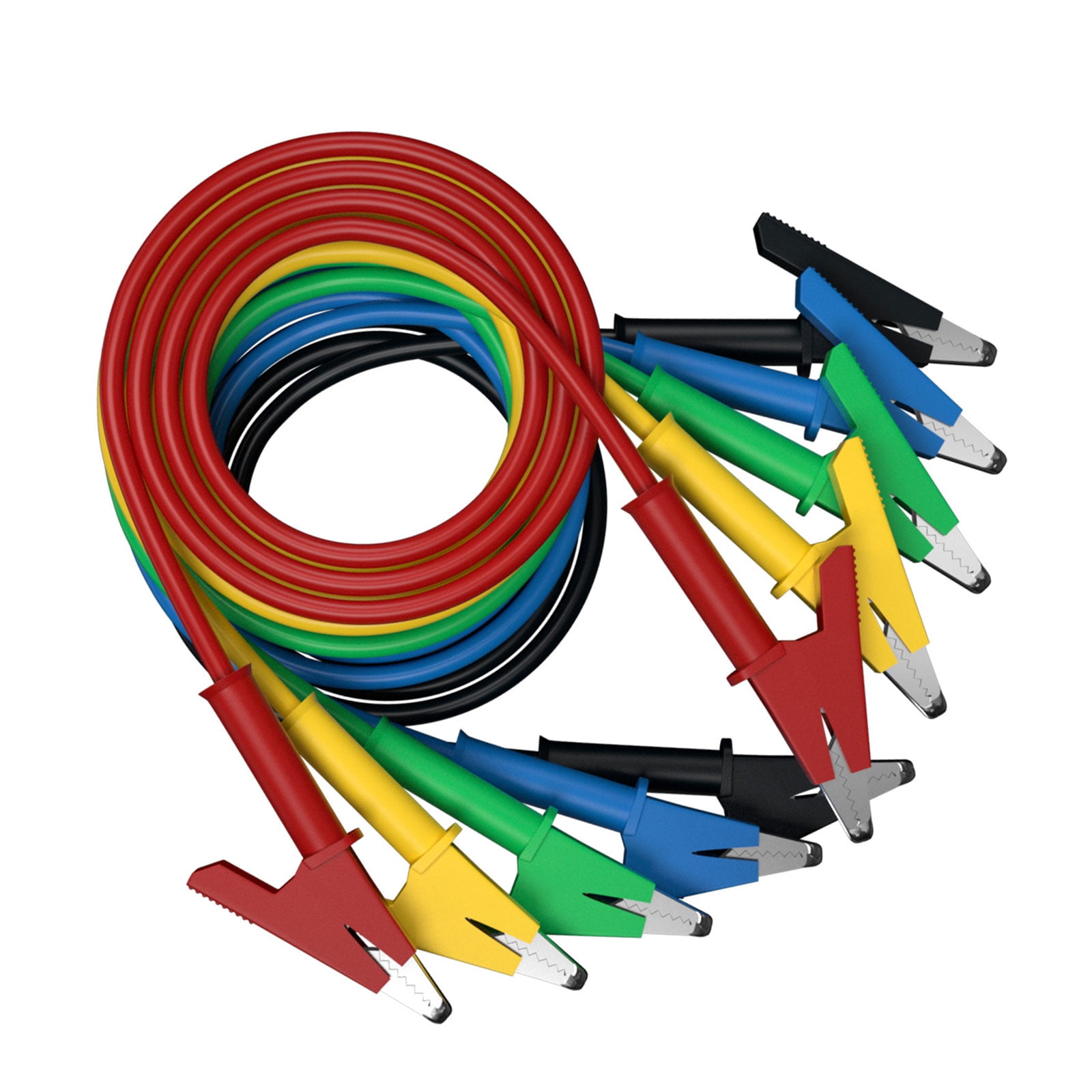 5PCS Alligators clip Cables strong Spring Loaded clip High Current ...