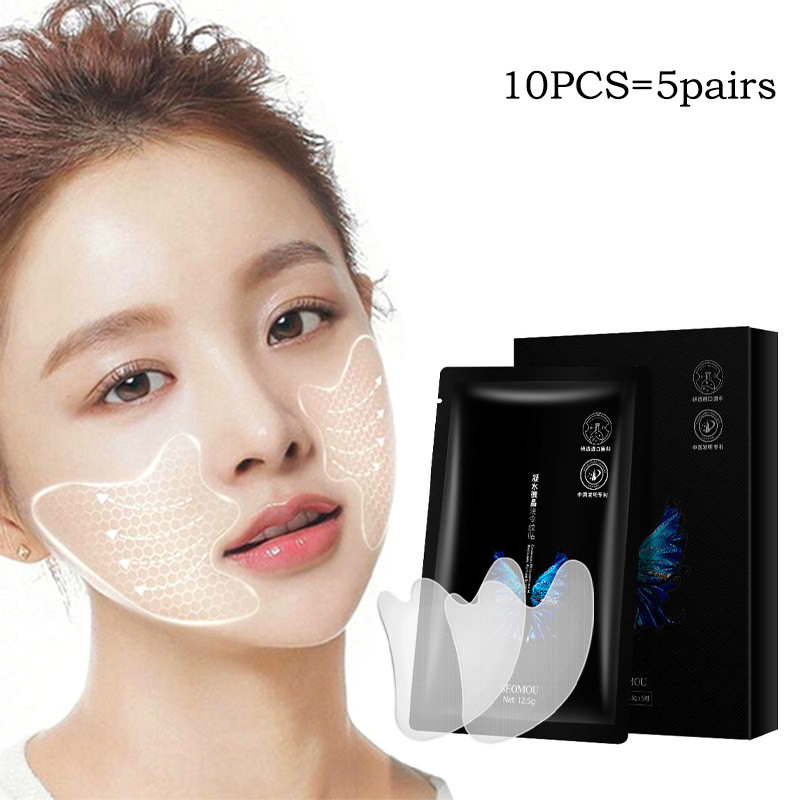 5PCS Anti Wrinkle Aging Face Sticker Eye Mask Forehead Neck Anti ...