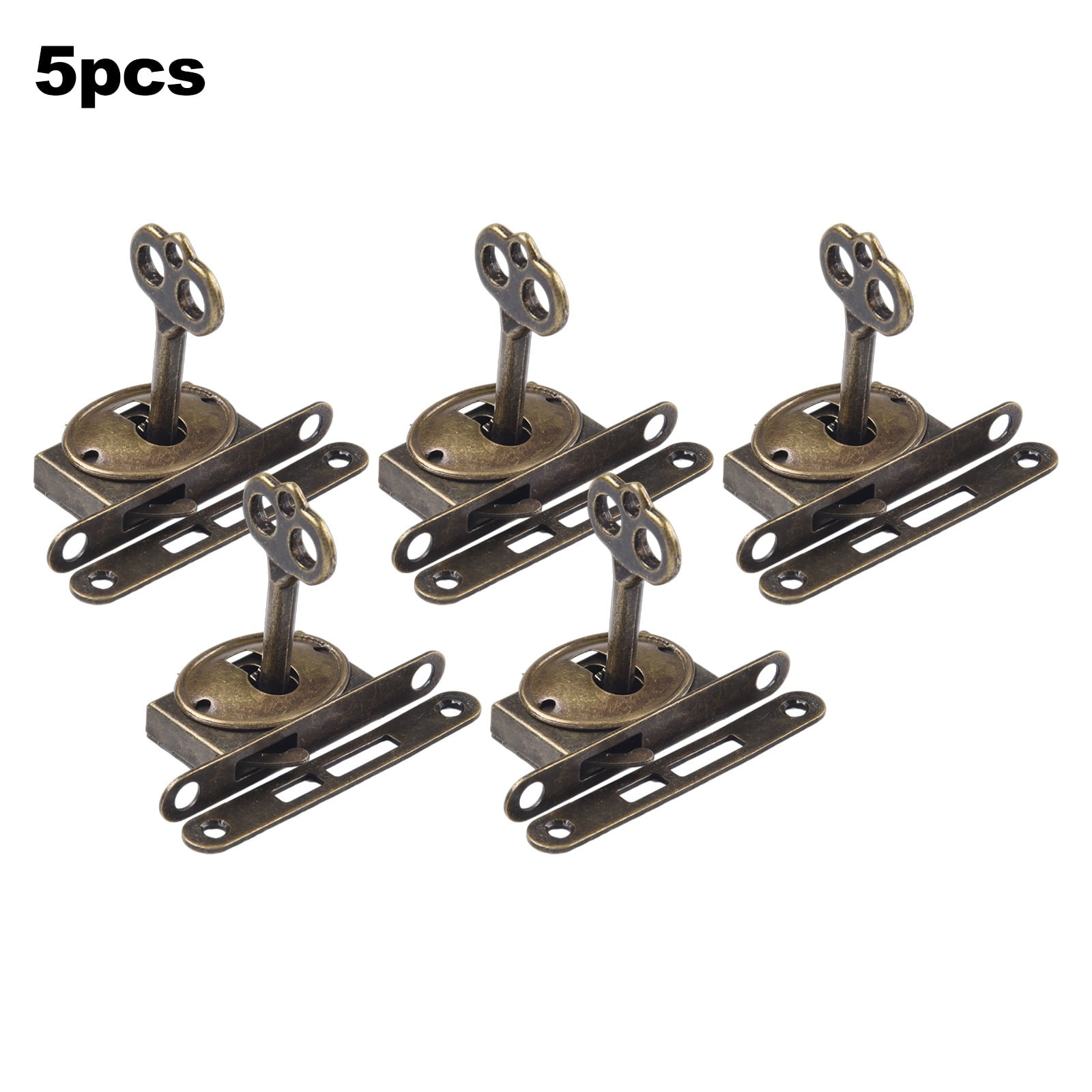 5PCS Antique Furniture Lock Drawer Lock Hook Lock Sliding Door Retro ...