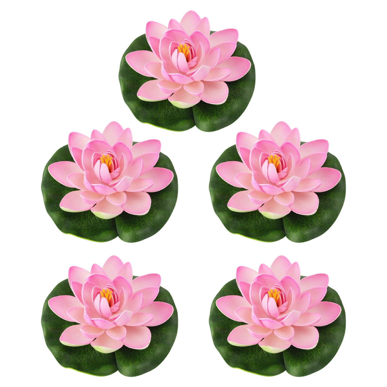 5PCS Artificial Foam Lilies Pad Waterproof Floating Water Plant ...