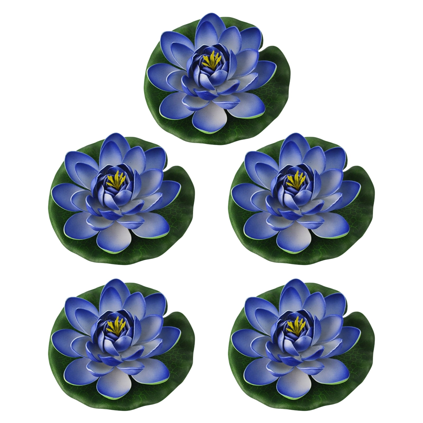 5PCS Artificial Foam Lilies Pad Waterproof Floating Water Plant ...