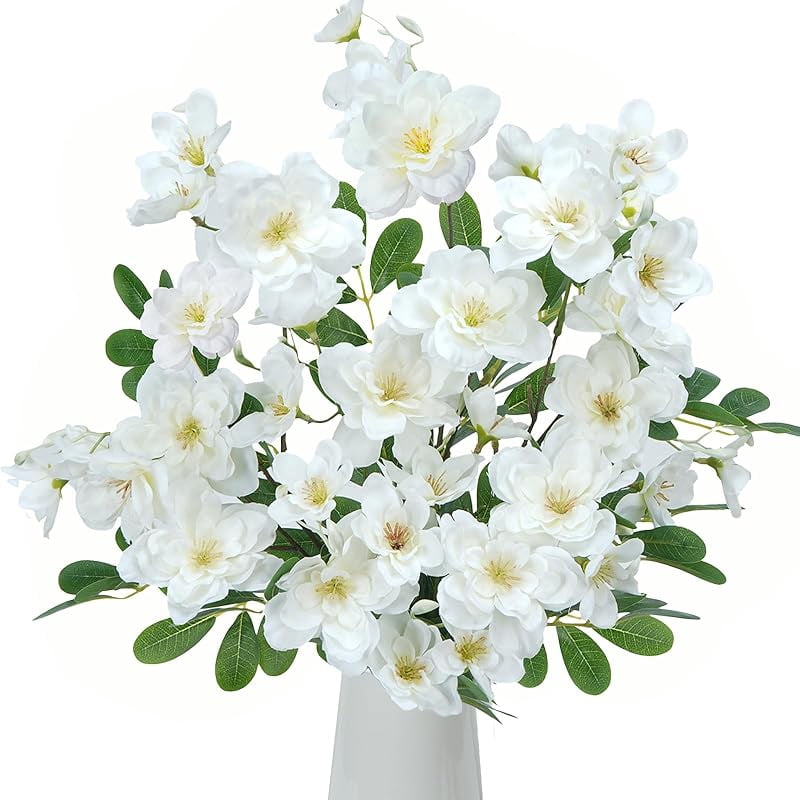 5PCS Artificial Peonies Flowers Realistic,Faux Flower Arrangements Silk ...