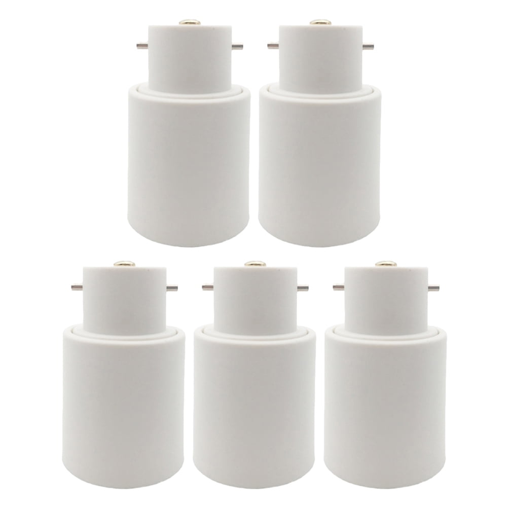 5PCS B22 to E27 Lamp Holder Converter Socket Light Bulb Base Adapter PC ...