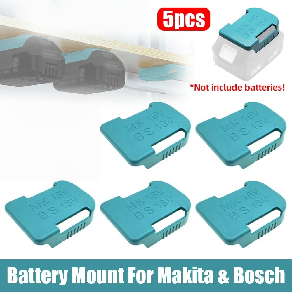 5PCS Battery Storage Holder for Makita/Bosch 14.4V 18V Li-ion Battery ...