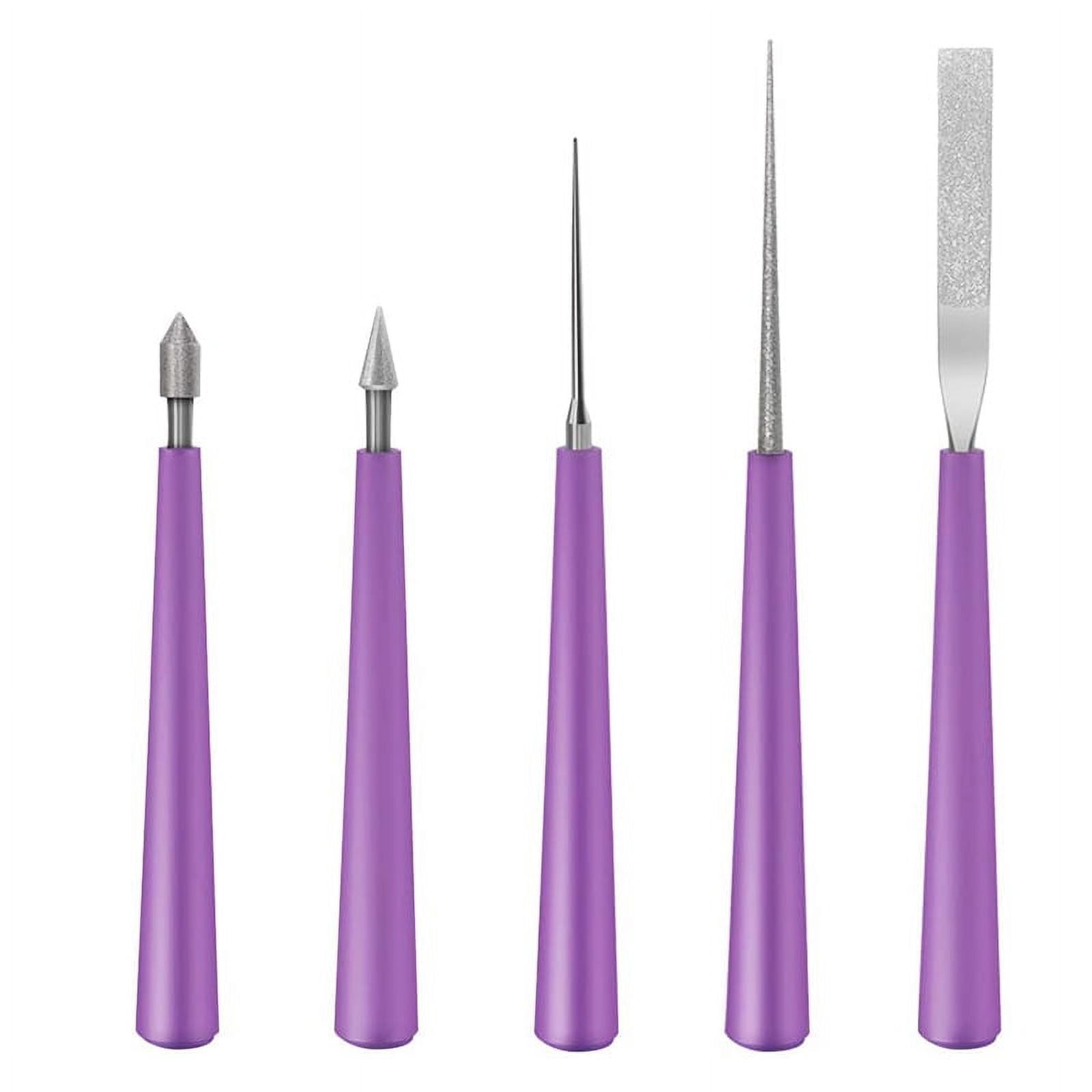 5PCS Bead Reamer Set Tipped Bead Reamer Beading Hole Enlarger Tool for ...
