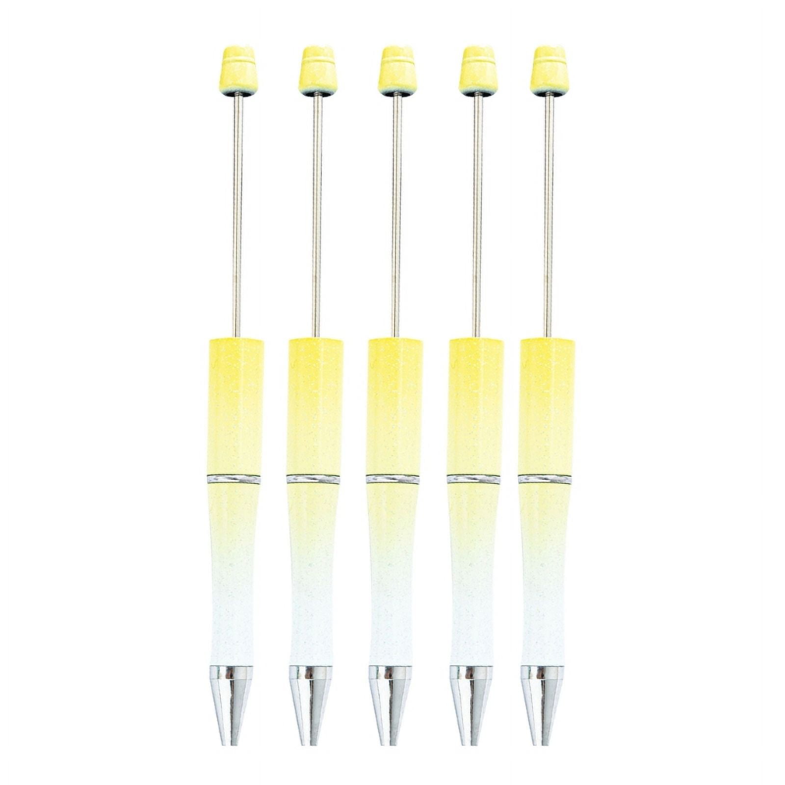 5PCS Beaded Ballpoint Pen Retractable Ballpoint Pen Decompression Pen ...