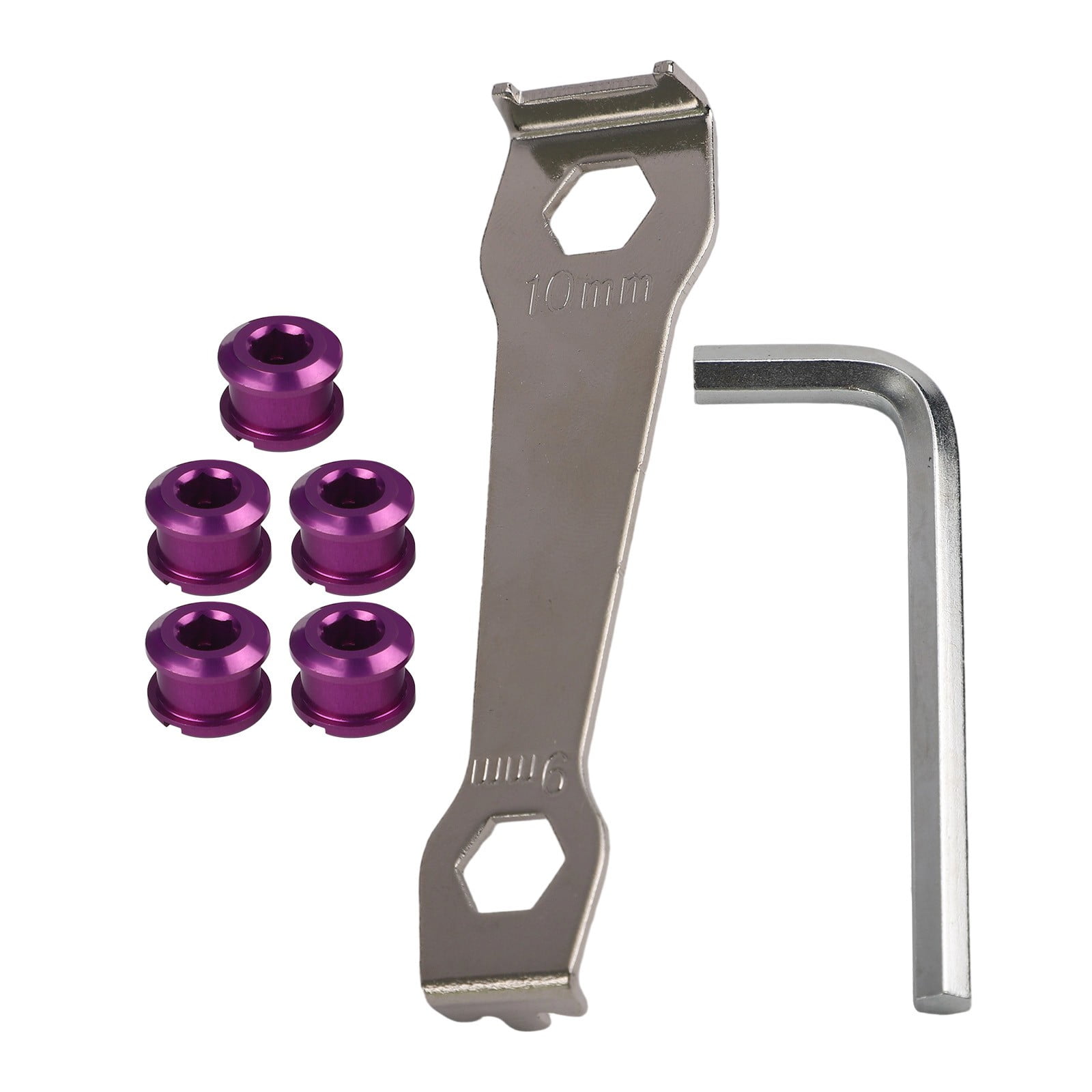 5PCS Bike Chainring Bolts 4.9mm Single Chainwheel Screws with Mounting ...