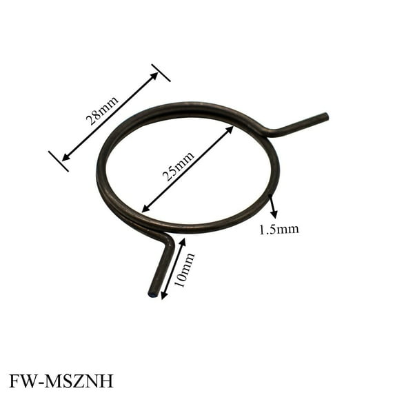 5PCS Black Stainless Steel Door Handle Replacement Springs for Lever ...