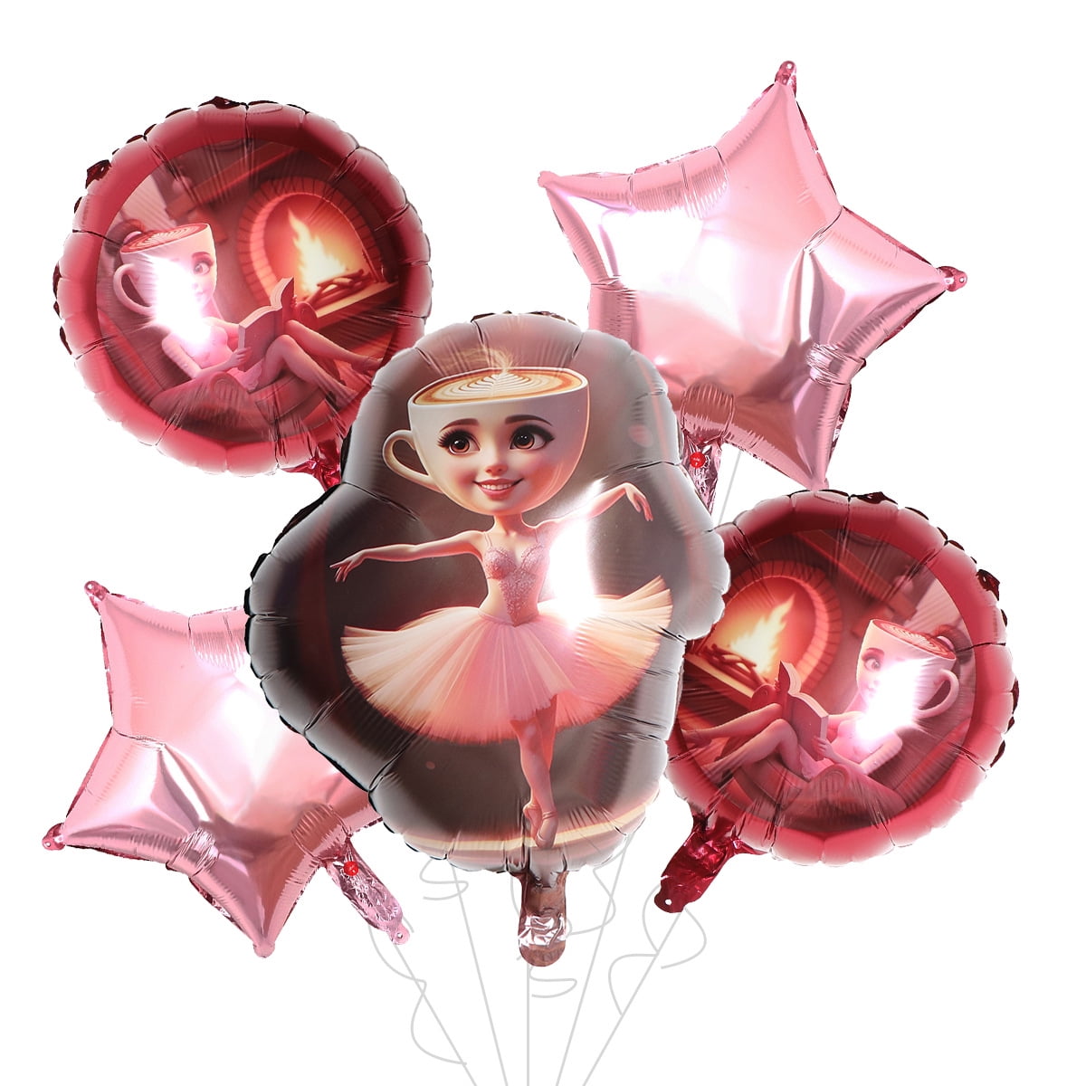 5PCS Brainrot Tralalero Tralala Anime Balloon Set for Birthday Parties ...