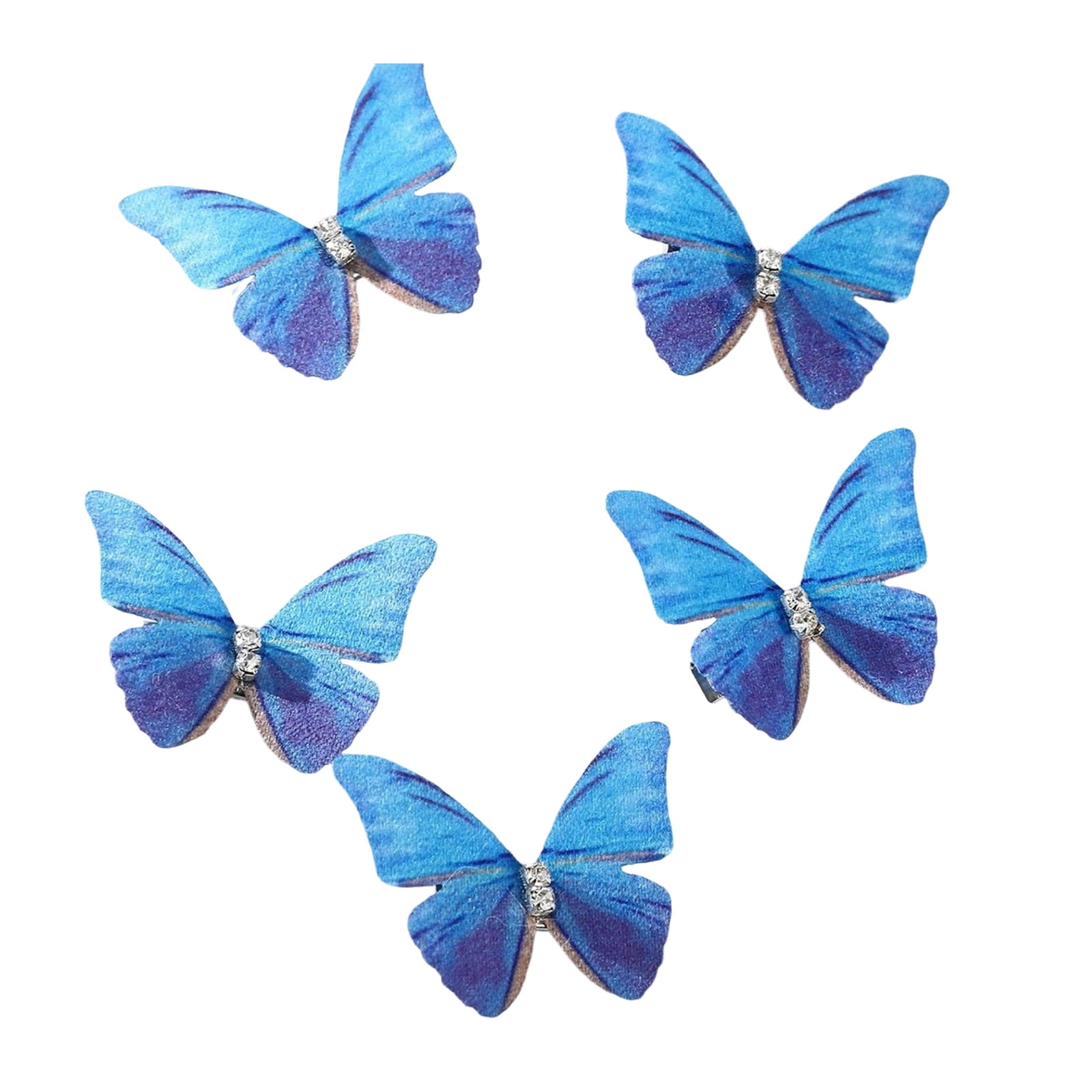 5PCS Butterfly Barrette Side Hair Clip For Women Girl Birthday Gift ...
