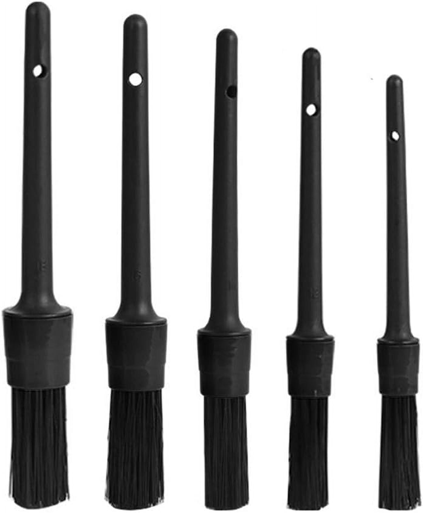 5PCS Car Brushes Car Detailing Brush Set Long Soft Bristle For Car ...