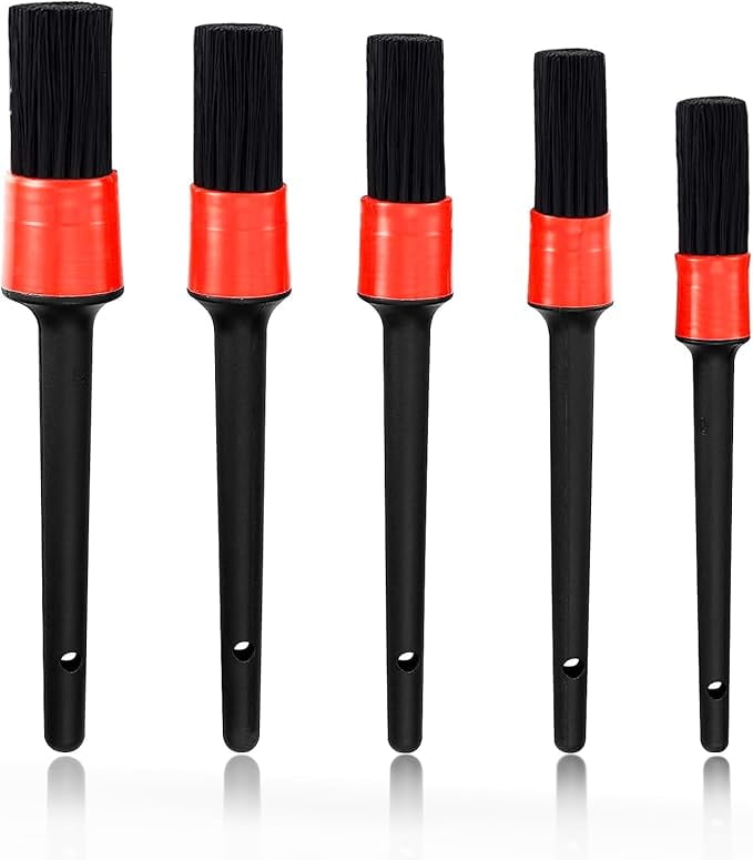 5PCS Car Detailing Brush Set, Soft Auto Detail Brushes Kit with ...