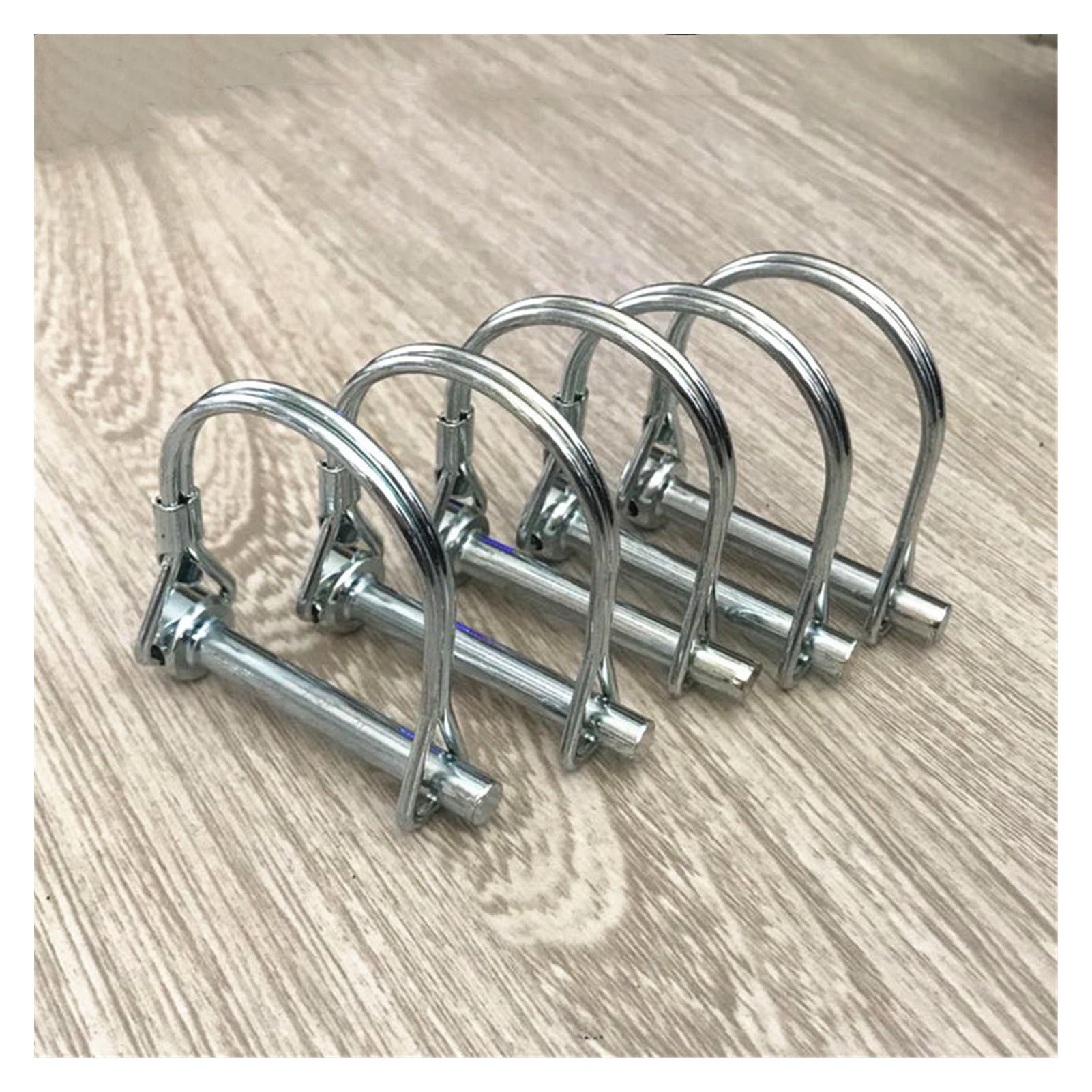 5PCS Carbon Steel PTO Pin Round Arch Wire Shaft Locking Lock Pin Safety ...