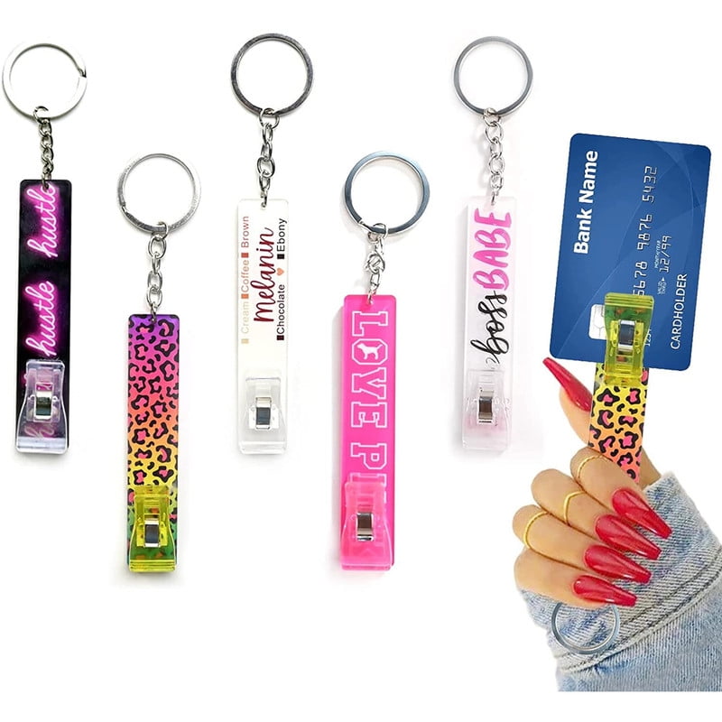 5PCS Card Grabber For Long Nails,Card Grabber,Card Puller Acrylic ...