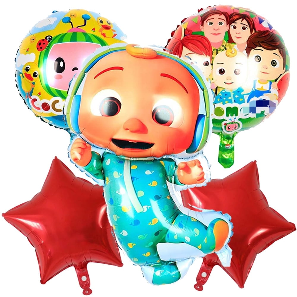 Generic Party Balloons, 5PCS Watermelon Theme, Cartoon Foil Birthday ...