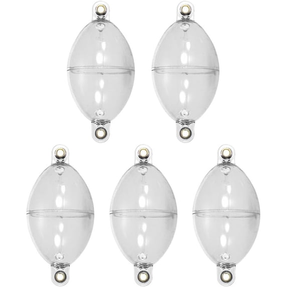 5PCS Casting Bubble Float 95mm, Water-Fillable Clear Fishing Bobber for ...