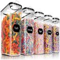 5PCS Cereal Containers Storage Set, BPA Free Airtight Food Storage ...