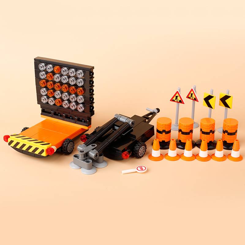 5PCS City Traffic Light Building Block DIY Toy Assembly Street Lamp ...