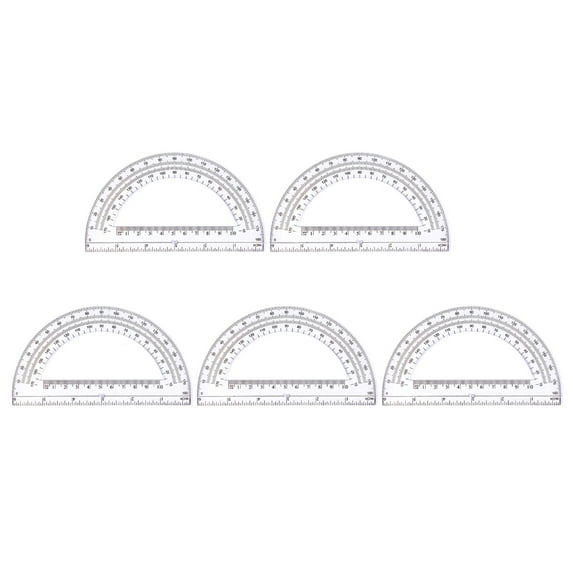 5PCS Clear Protractor 180 Degrees Protractors Measuring Protractors for ...