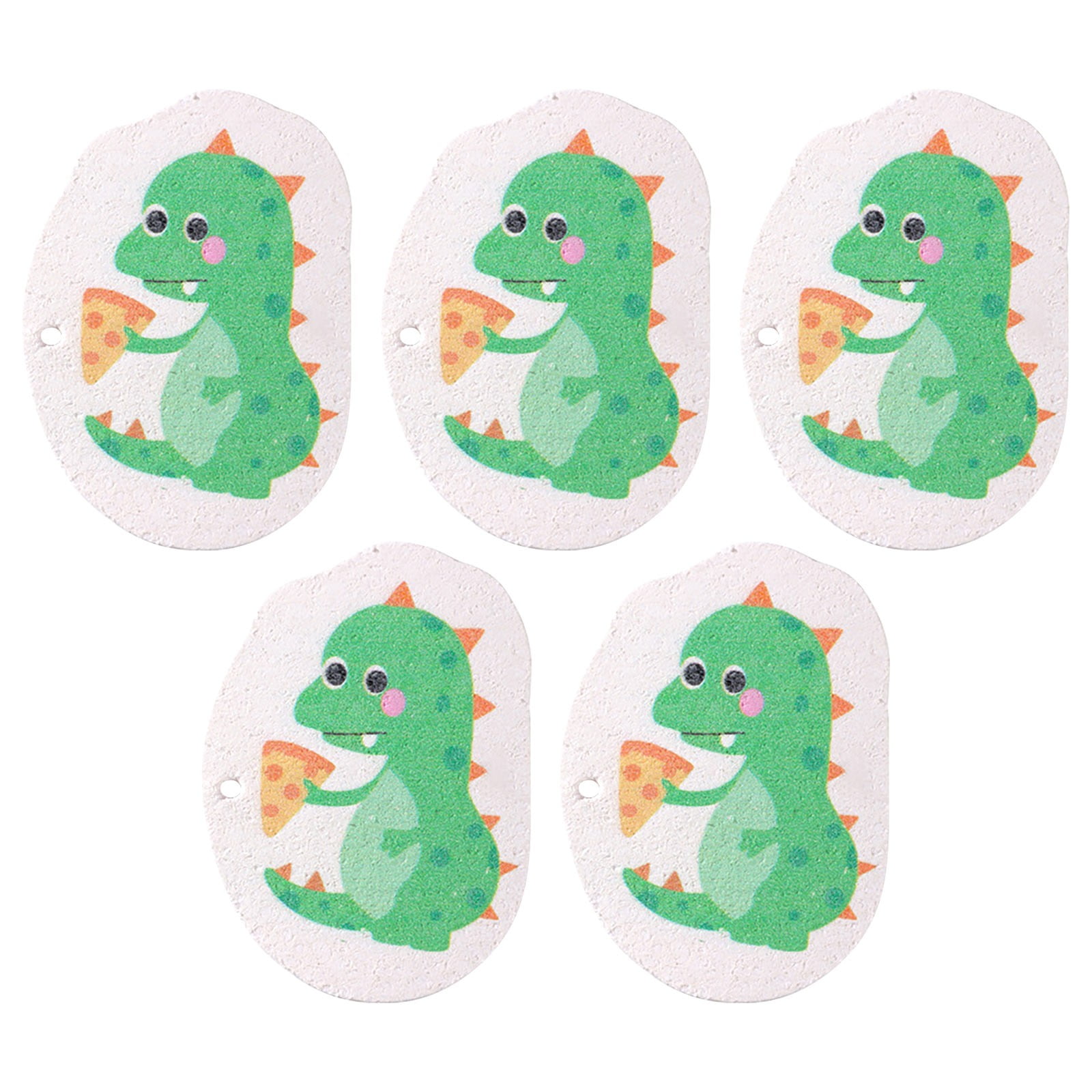 5PCS Compressed Wood Pulp Sponge Kitchen Cleaning Brush Pot Dishwashing ...