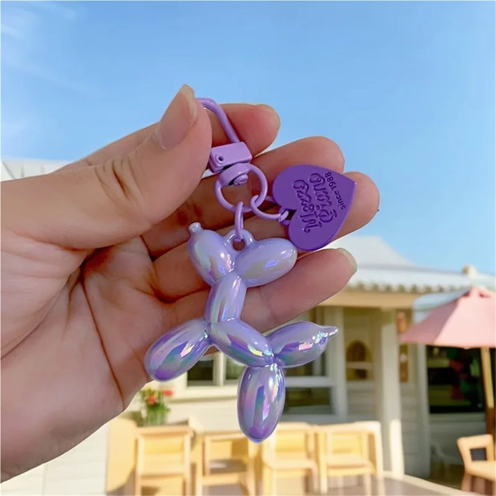 5PCS Cute Acrylic Cartoon Balloon Dog Keychains for Women Y2K Bag ...
