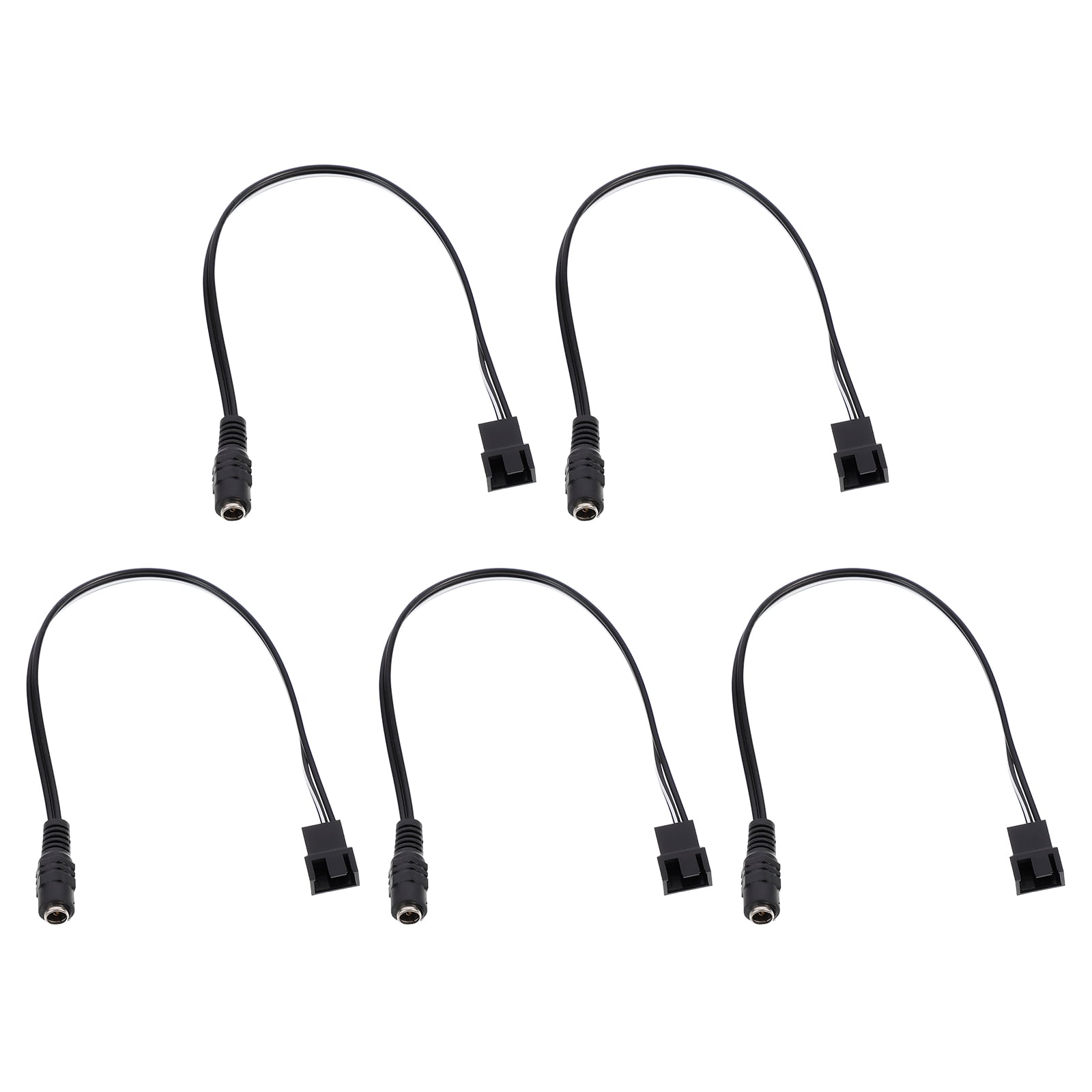 5PCS DC Power to 4-Pin Adapter 12V DC Female to 4pin Computer Fan ...