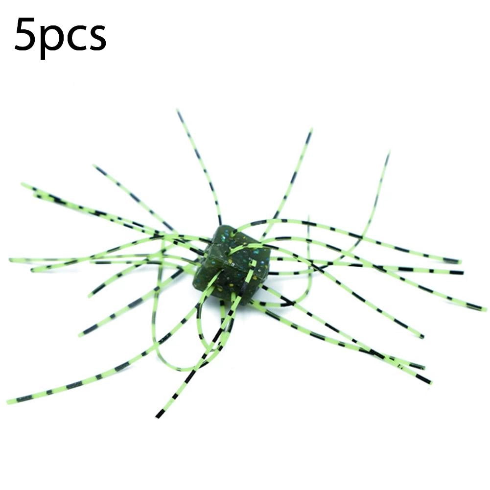 5PCS Dice Baits for Bass Fishing,Realistic Soft Fuzzy Dice Fishing Lure ...