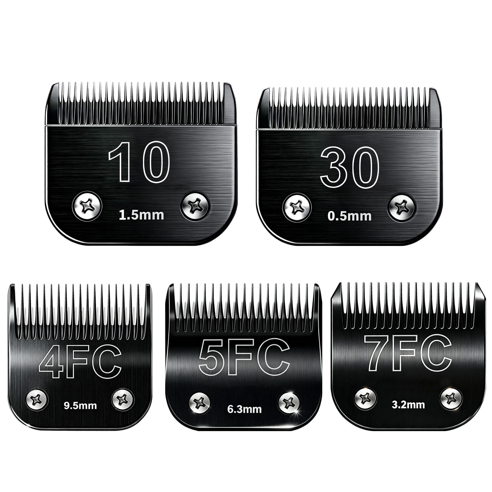5PCS Dog Grooming Blades Compatible with Andis Dog Clippers Blades,Dog ...