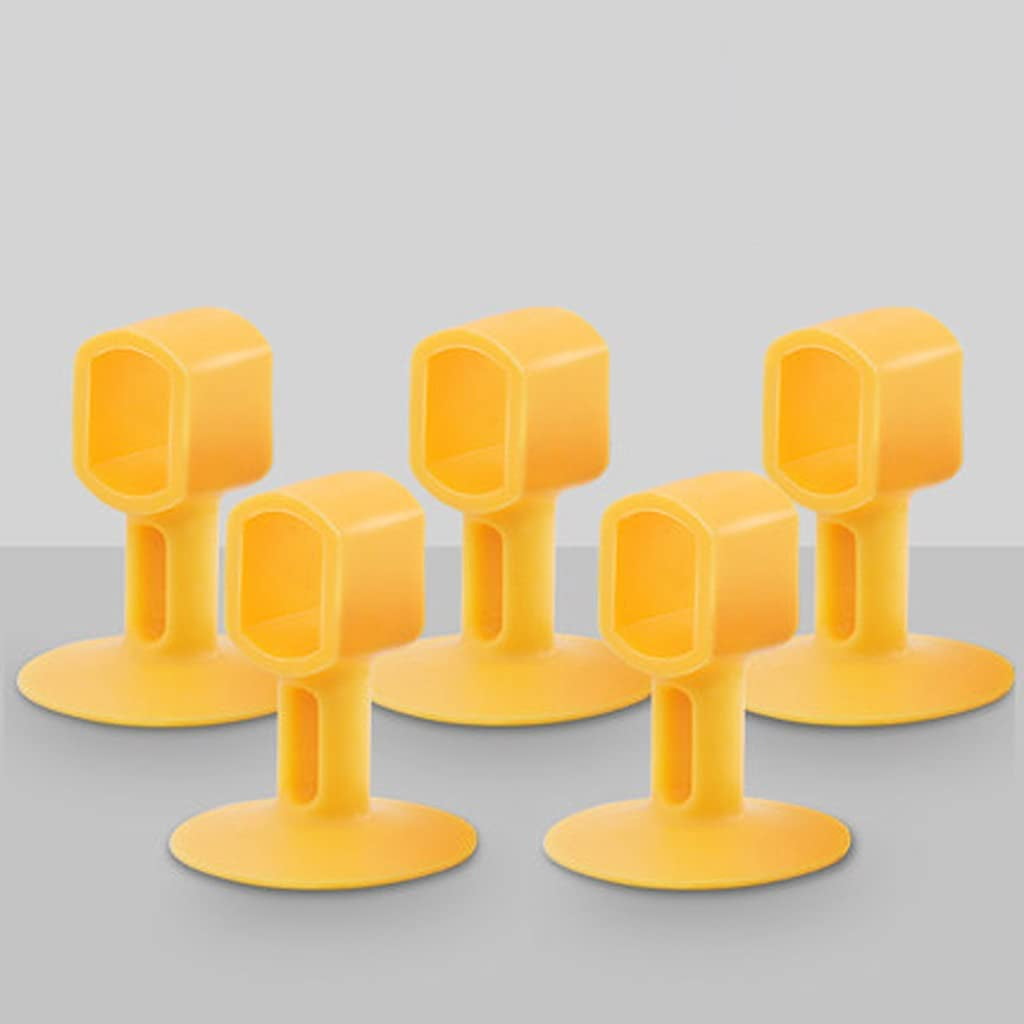 5PCS Doorknob Wall Mute Crash Pad Door Cabinet Door Handle Lock ...