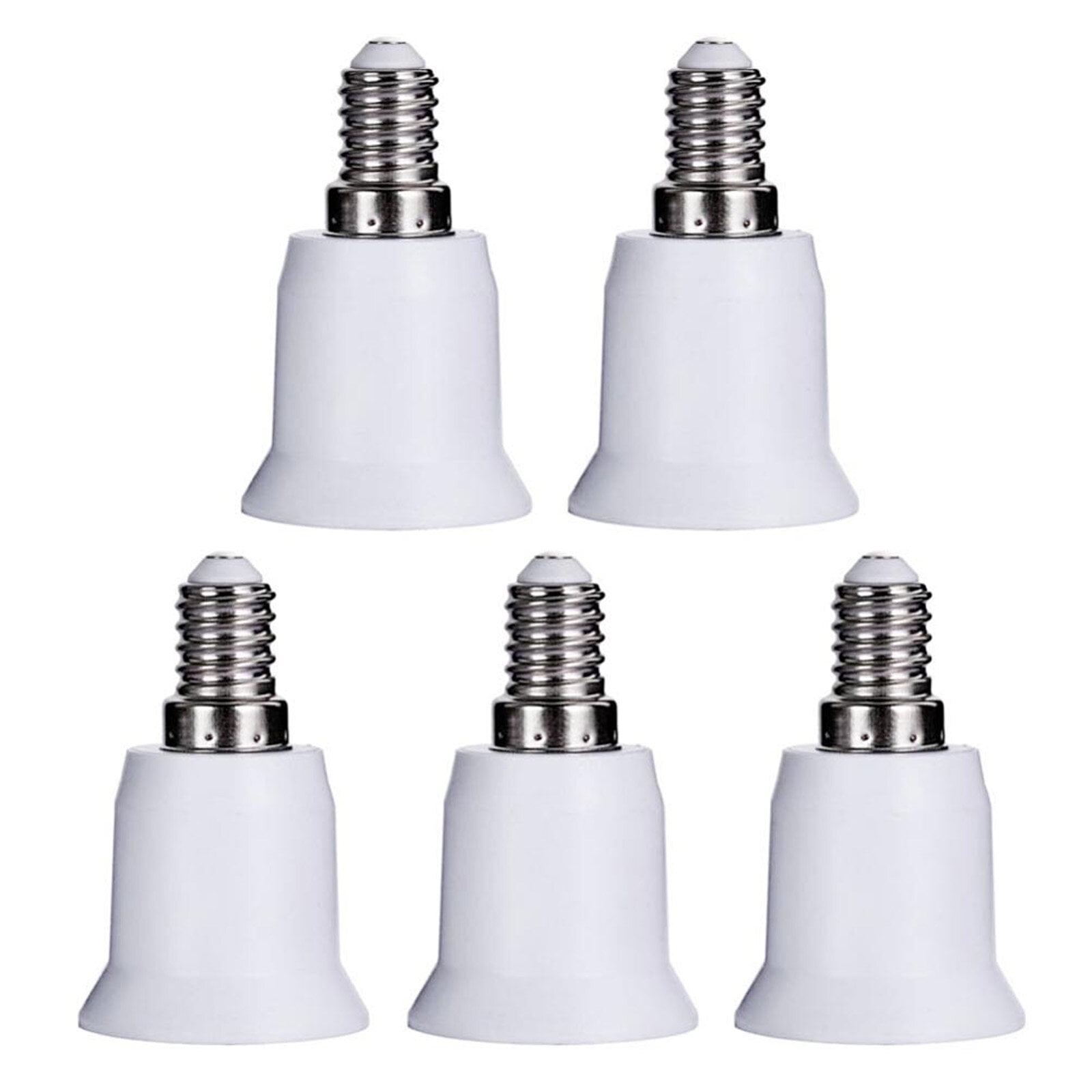 5PCS E14 to E26 E27 Adapter Bulb Base Adapter Converter Light Socket ...