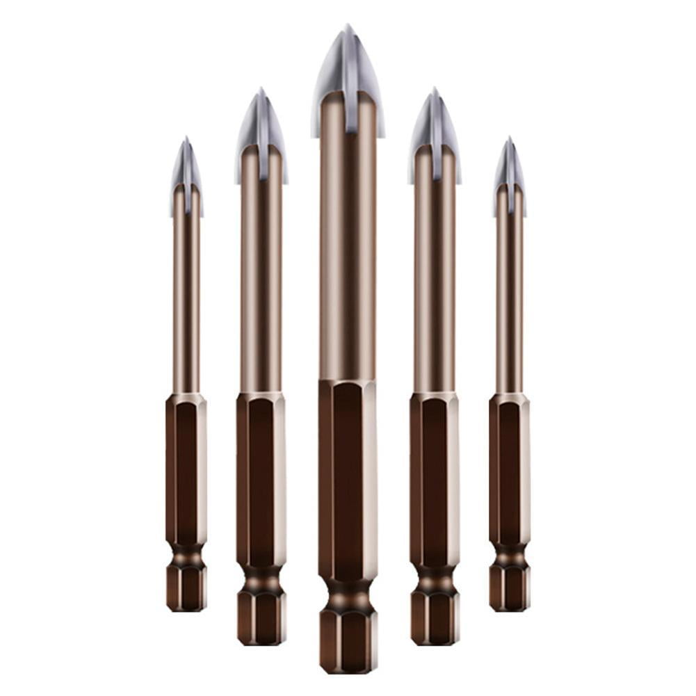 5PCS Efficient Universal Drilling Tool, Titanium Combination Drill Tap ...