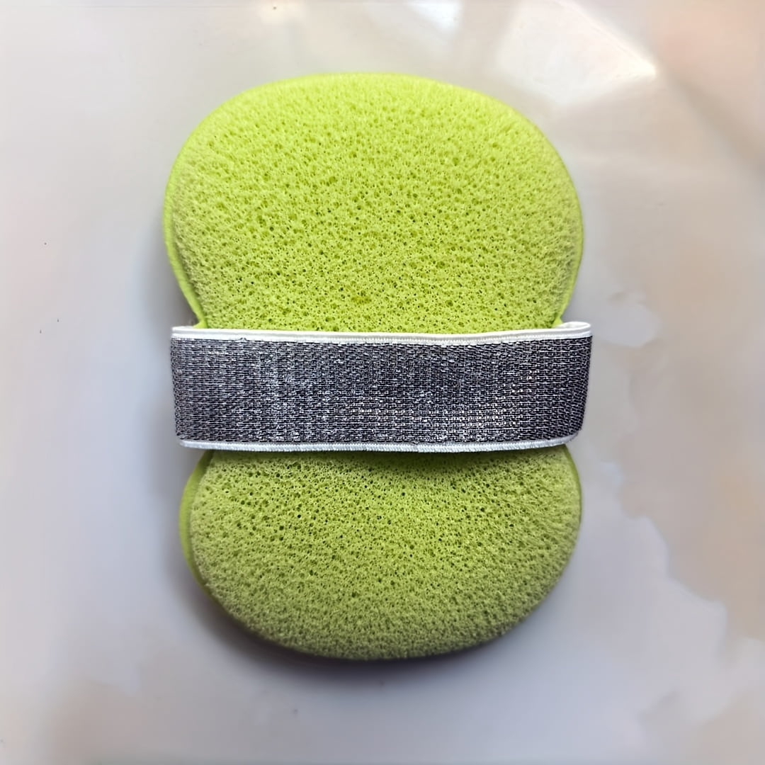 5PCS Elastic Soap Holder + Loofah Bath Sponge Non-Slip Exfoliating ...