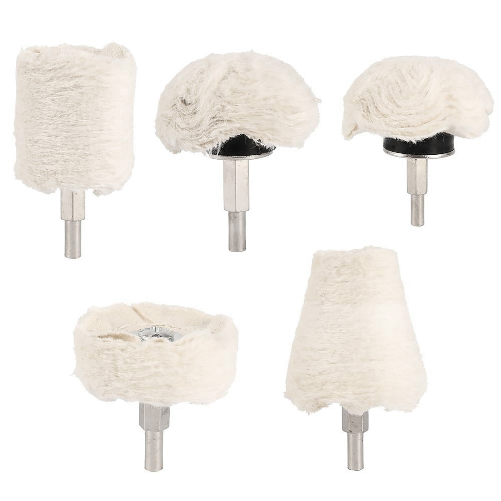 5PCS Electric Polishing Disc Set, Fluff Material for Car/Metal/Jewelry ...