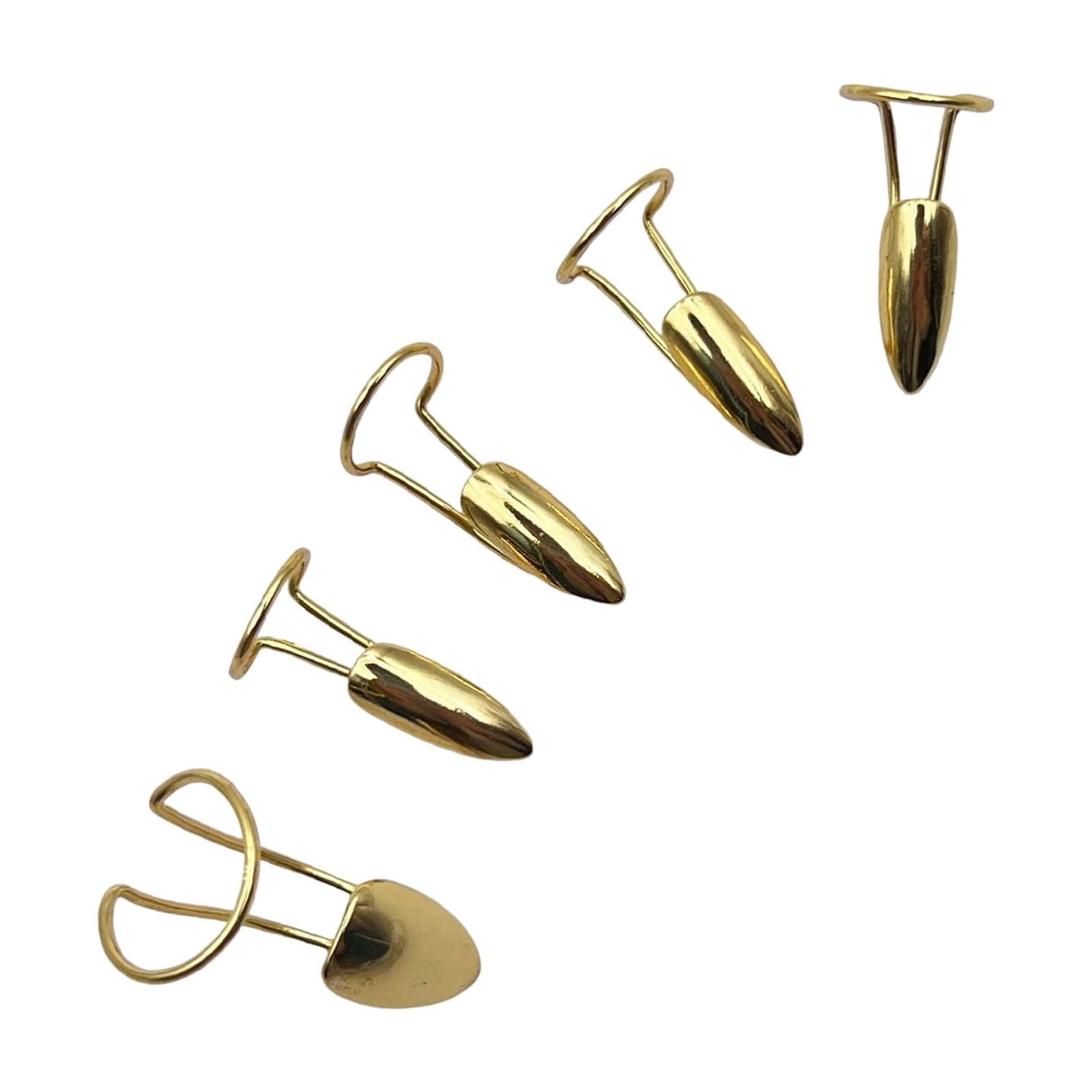 5PCS Fashion Nails Art Rings Comfort Fit Alloy Finger Accessory Open ...