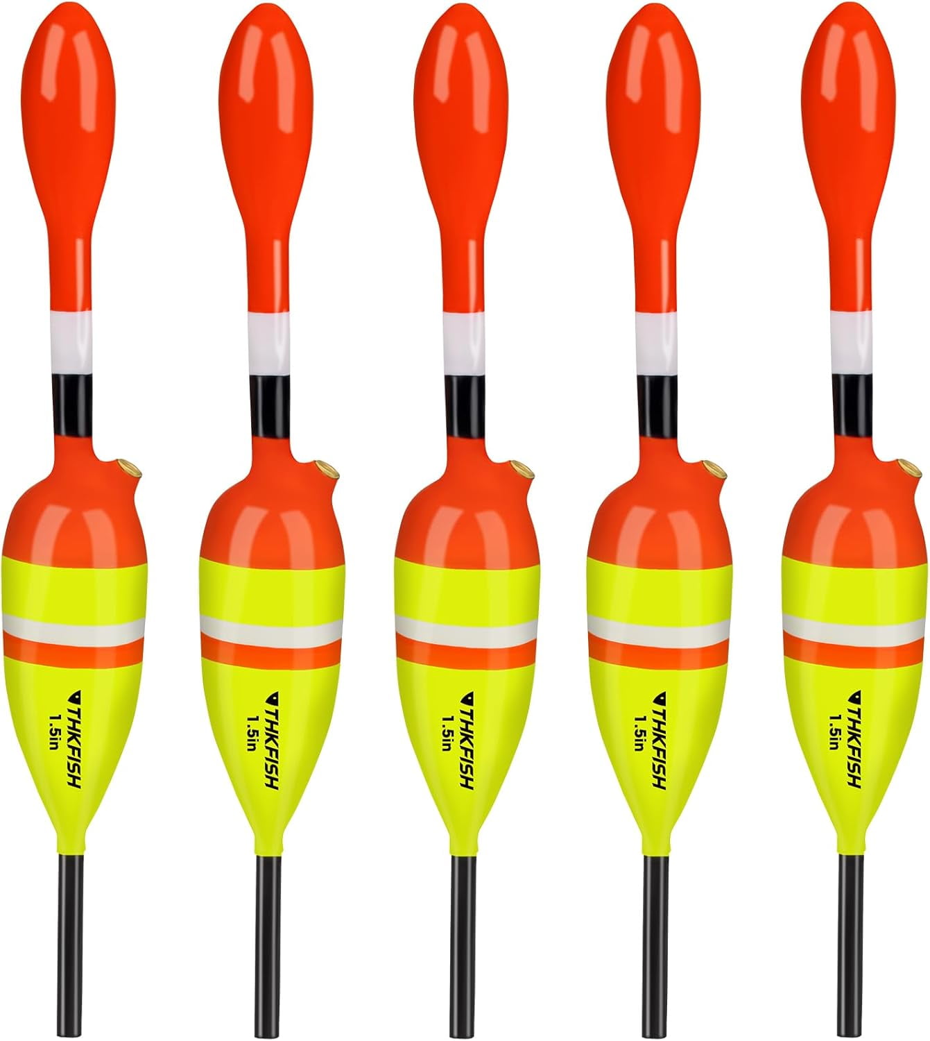 5PCS Fishing Bobbers Fishing Floats Bobbers Slip Bobbers for Fish Balsa ...