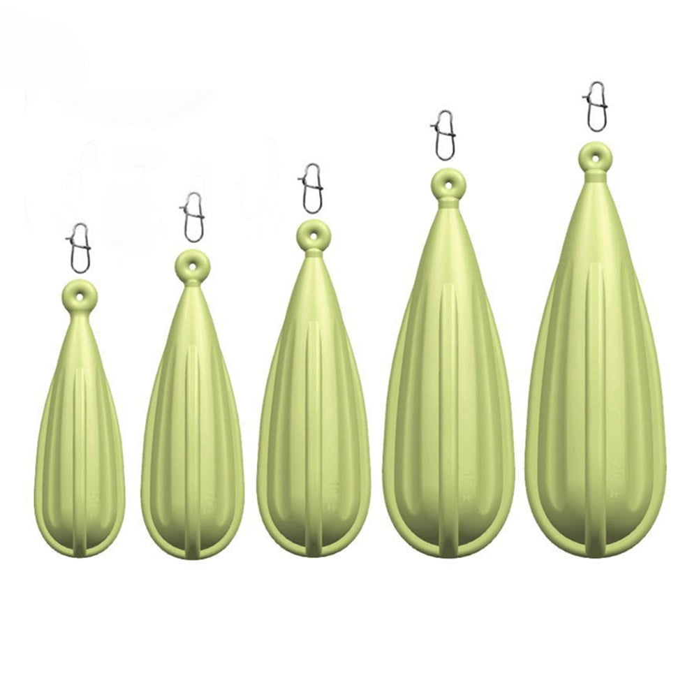 5PCS Fishing Casting Plug Baitcast Rubber Practice Plug for Improving ...