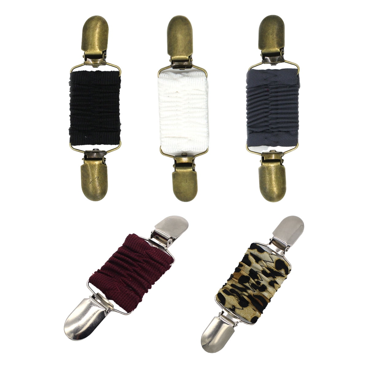 5Pcs Fit Dress Cinch Clips Set, Scarf Clip, Retro Cardigan Collar Clips ...