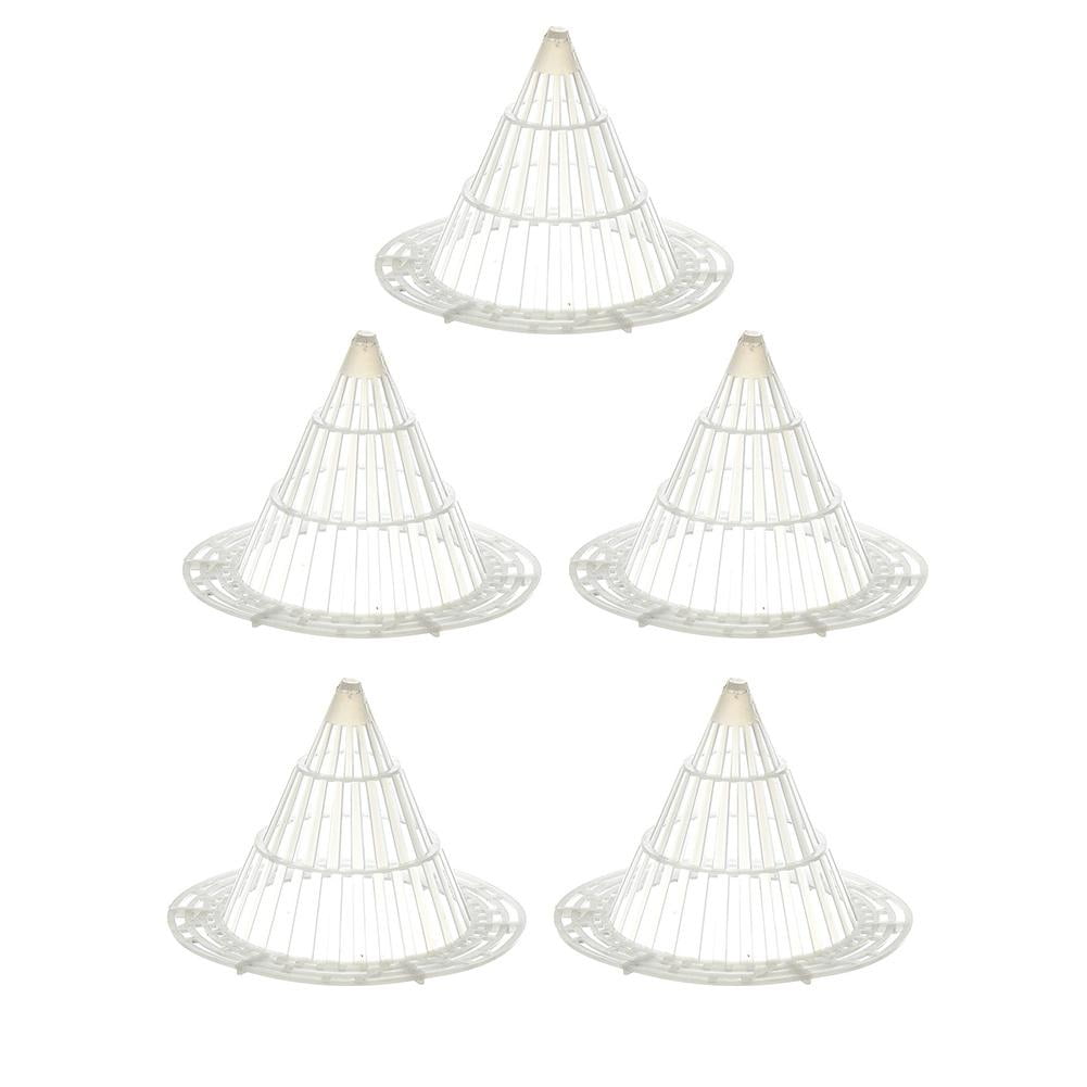 5PCS Flower Pot Hole Mesh Pad Plastic Cone Bottom Grid Gasket Drain Mat ...